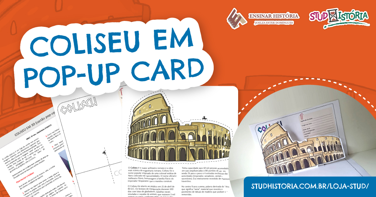 Coliseu em 3D (pop-up card) - StudHistória